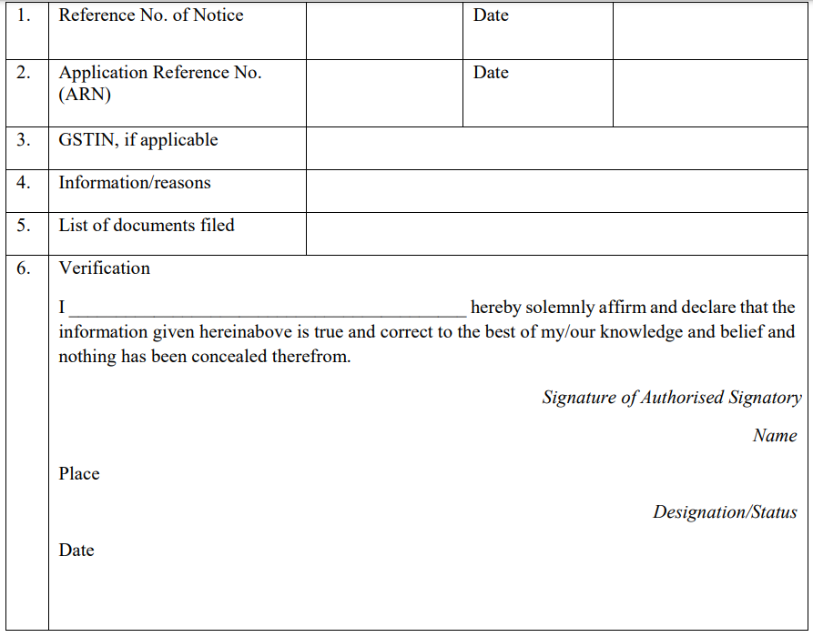 Form GST REG-24 – GST Learn