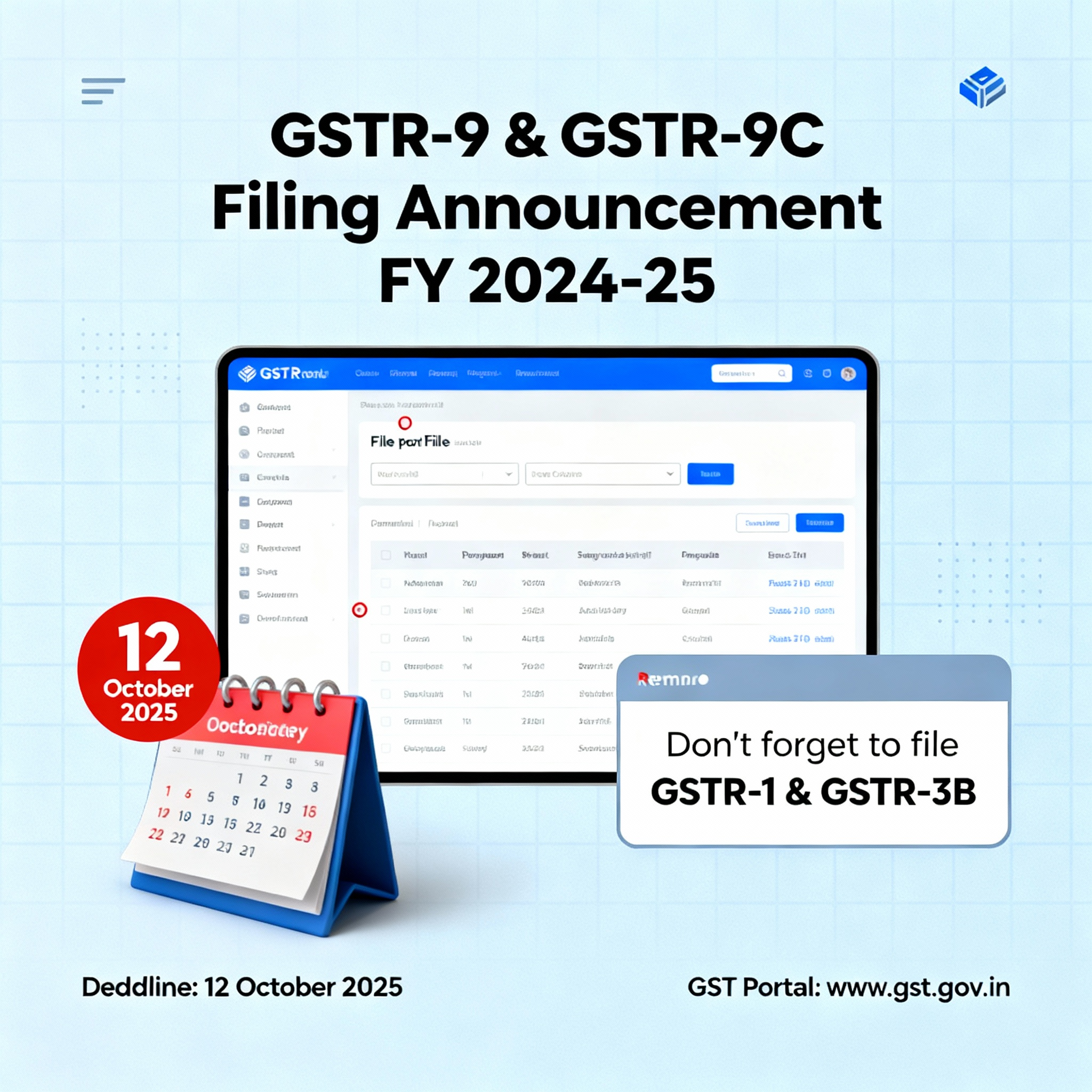 GSTR 9/9C Advisory: Filing Tips for FY 2024-25
